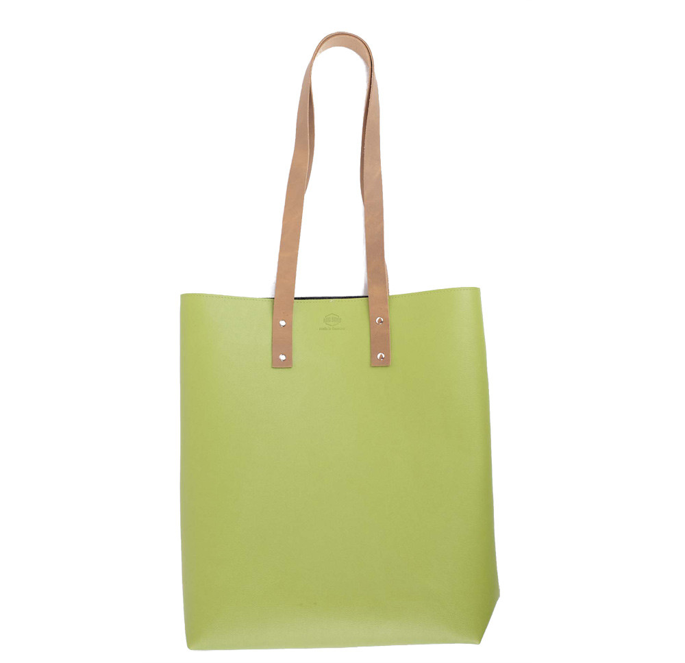 Tasche Applelskin (Apfelkunstleder) lindgrün, granatrot